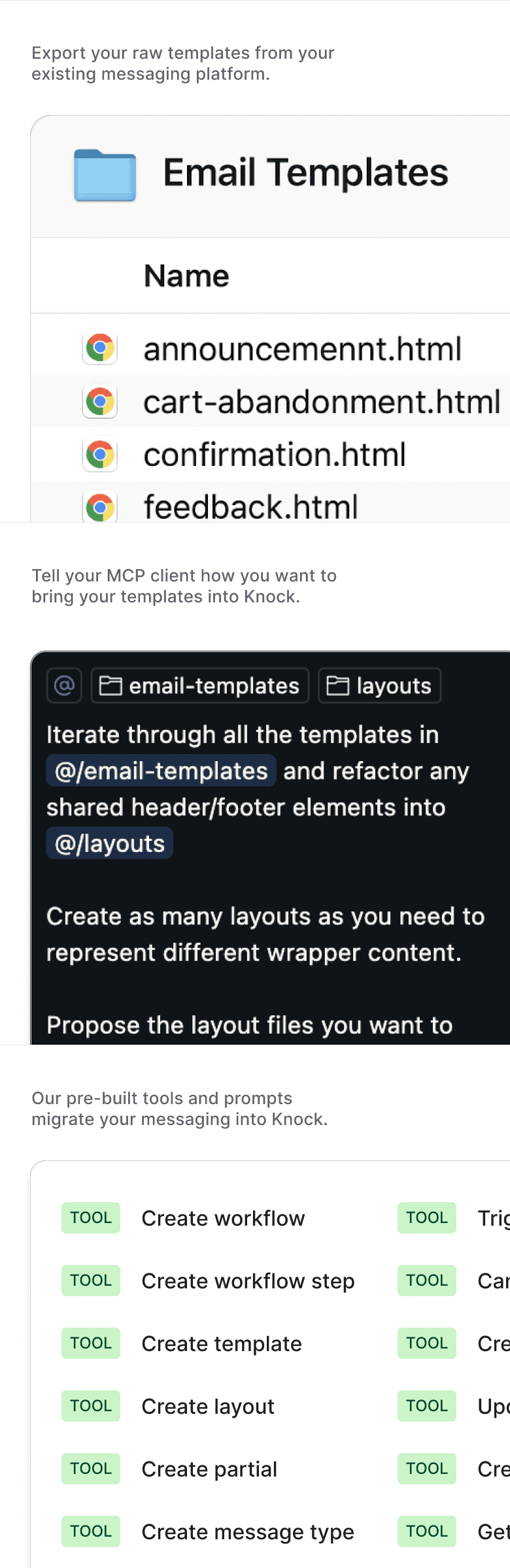 Knock | Product and customer messaging infrastructure