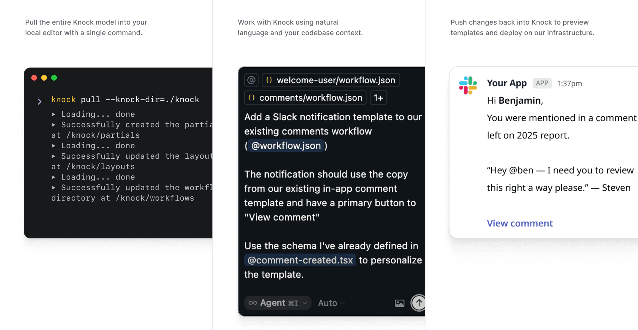 Knock | Product and customer messaging infrastructure