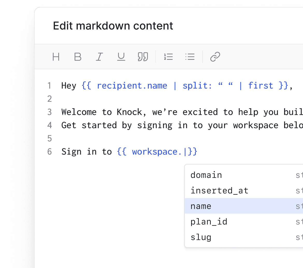 Knock | Product and customer messaging infrastructure