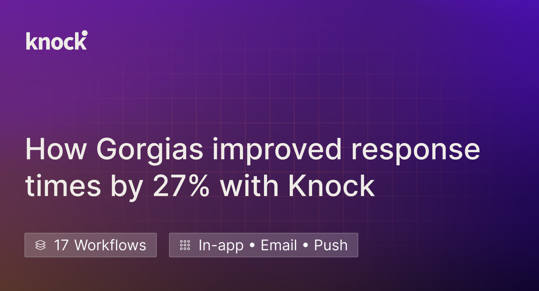 How Gorgias improved customer service response times by 27% with Knock ...