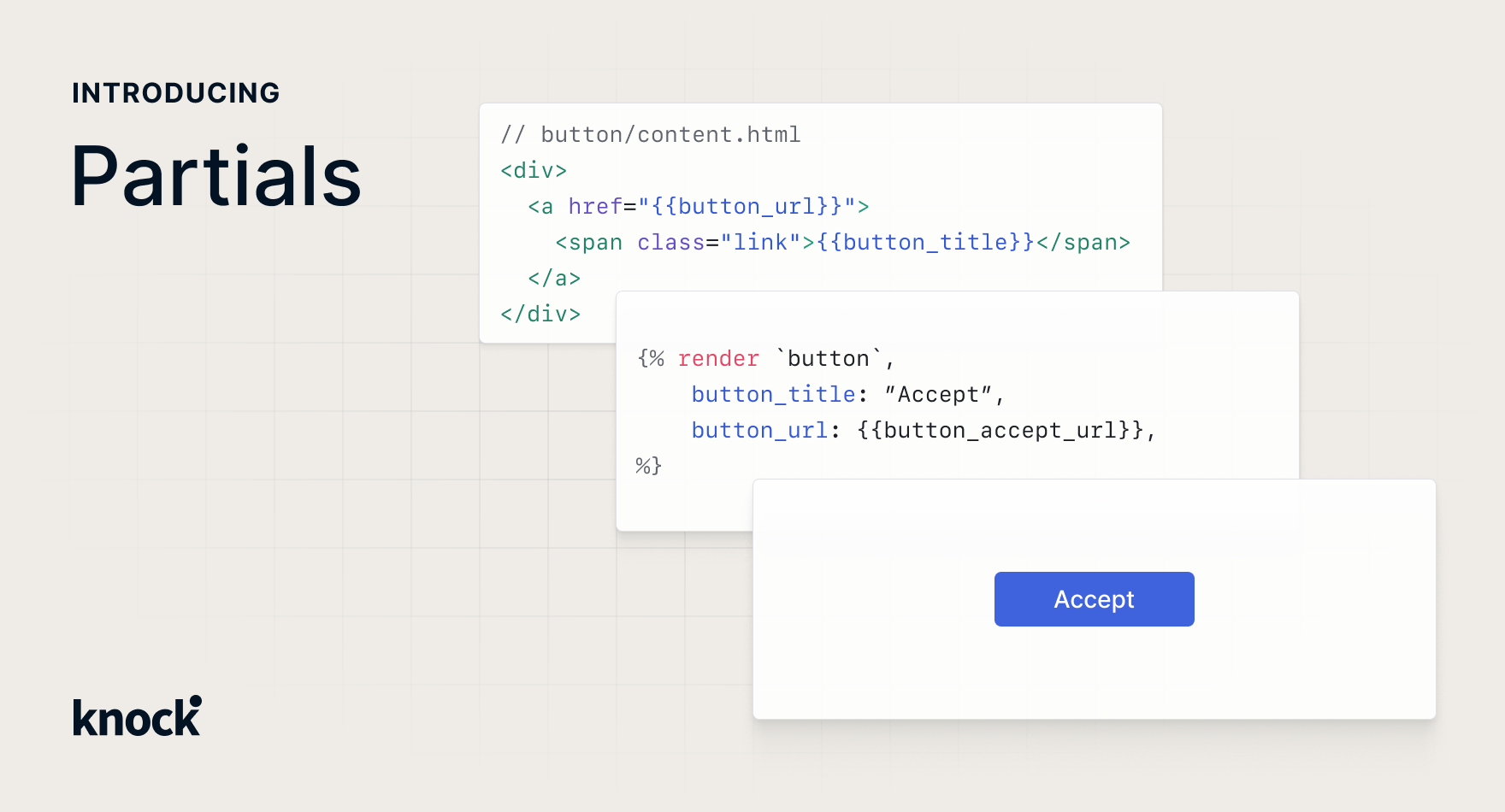Introducing Partials | Knock