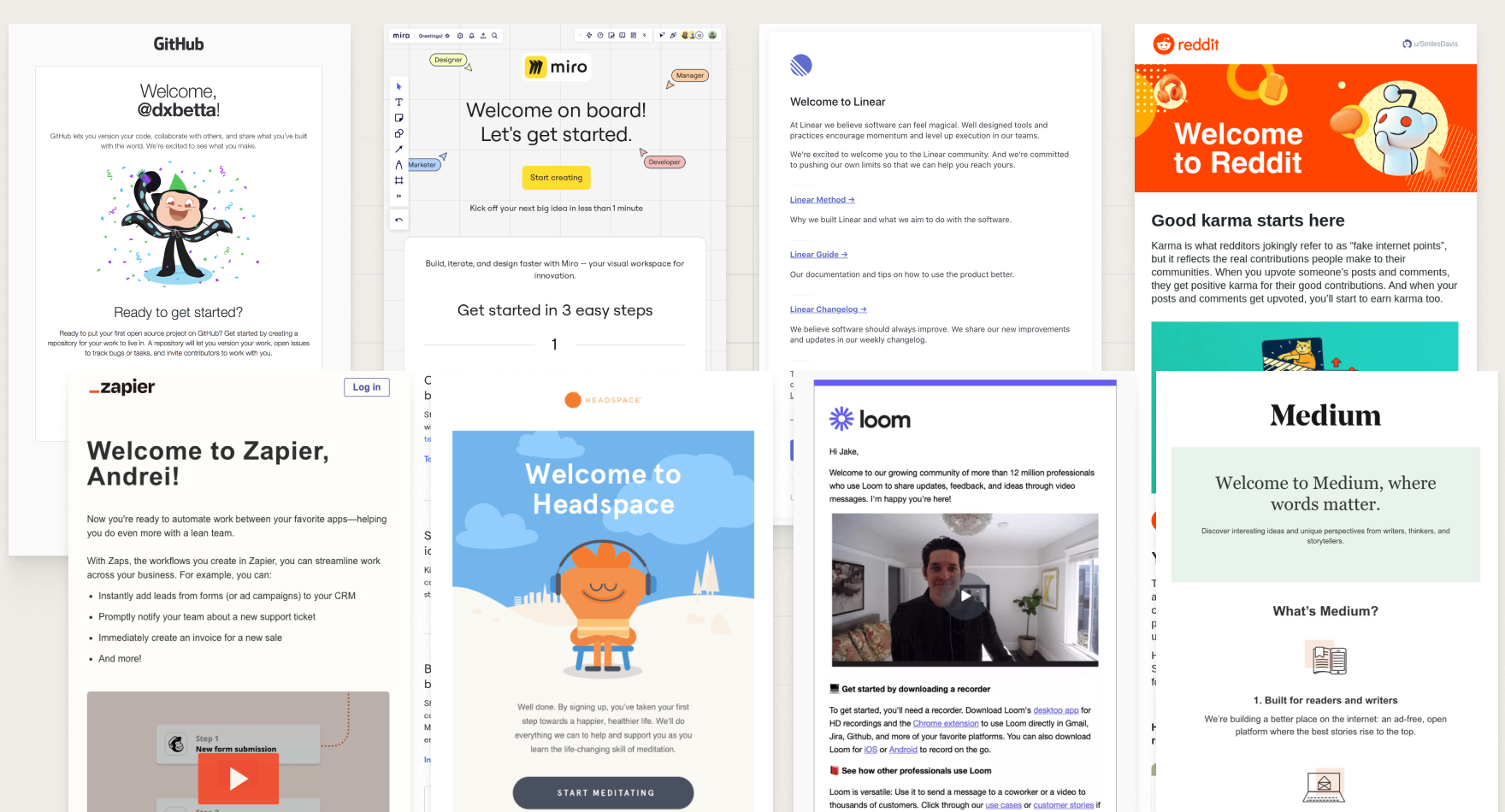 16 examples of effective SaaS welcome emails in 2026 | Knock