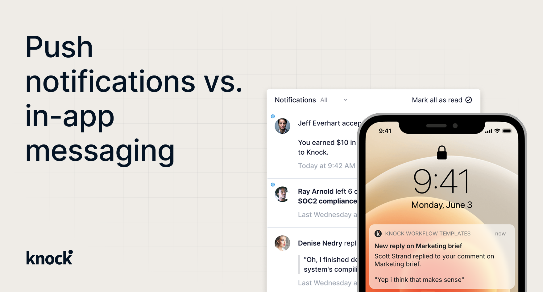 Push notifications vs. in-app messaging: making the right choice for your product | Knock