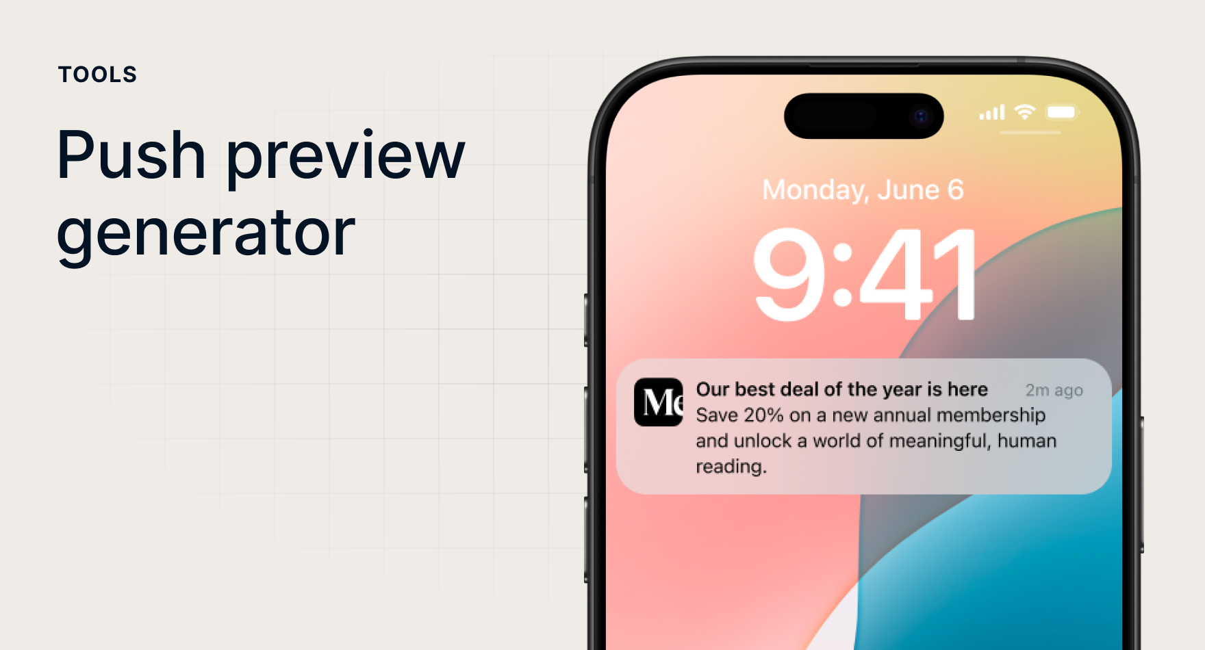 Push notification preview generator | Create realistic iPhone and ...